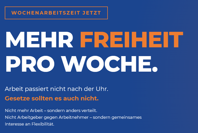 Mehr Freiheit pro Woche: DEHOGA startet Kampagne zur Wochenarbeitszeit
